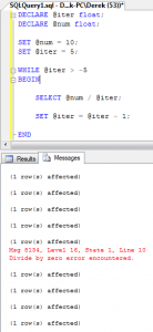 Overcome Divide by Zero Using NULLIF